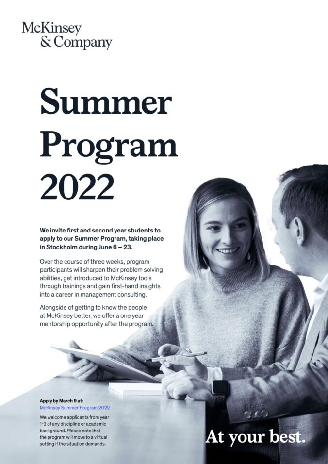 McKinsey Summer Program 2022 – FARM